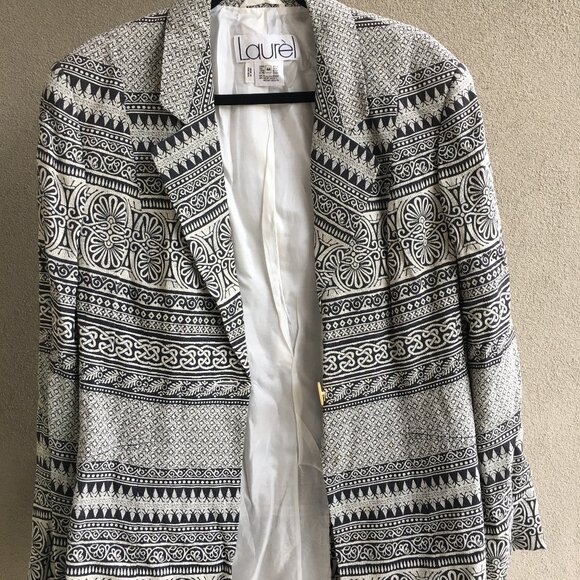 Laurel | Jackets & Coats | Laurel Jacket Vintage 9s Eu 44 Us 214 Black ...